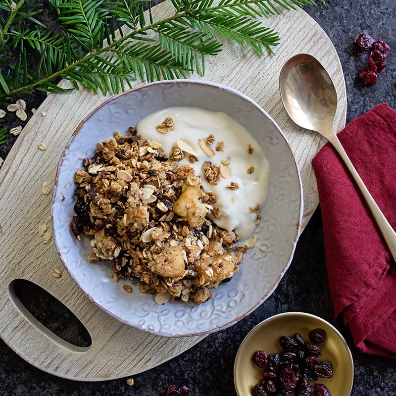 Christmas Crumble Recipe from the Mornflake Mighty Oats