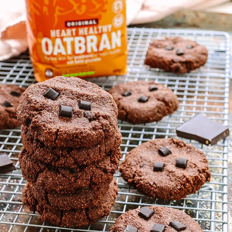Double Chocolate Oatbran Cookies Recipe from the Mornflake Mighty Oats