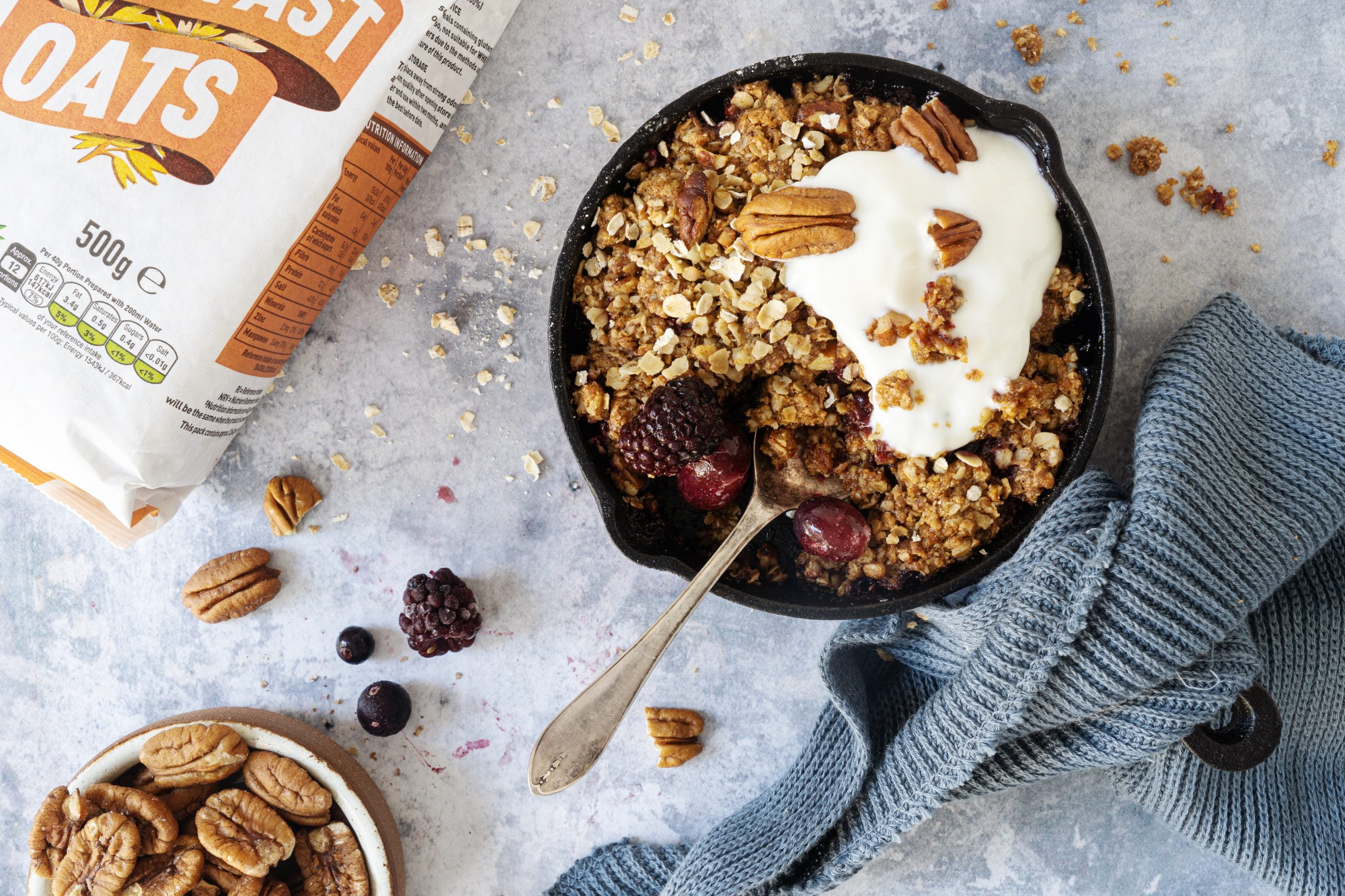 Winter Berry Nutty Oat Breakfast Crumble – Mornflake