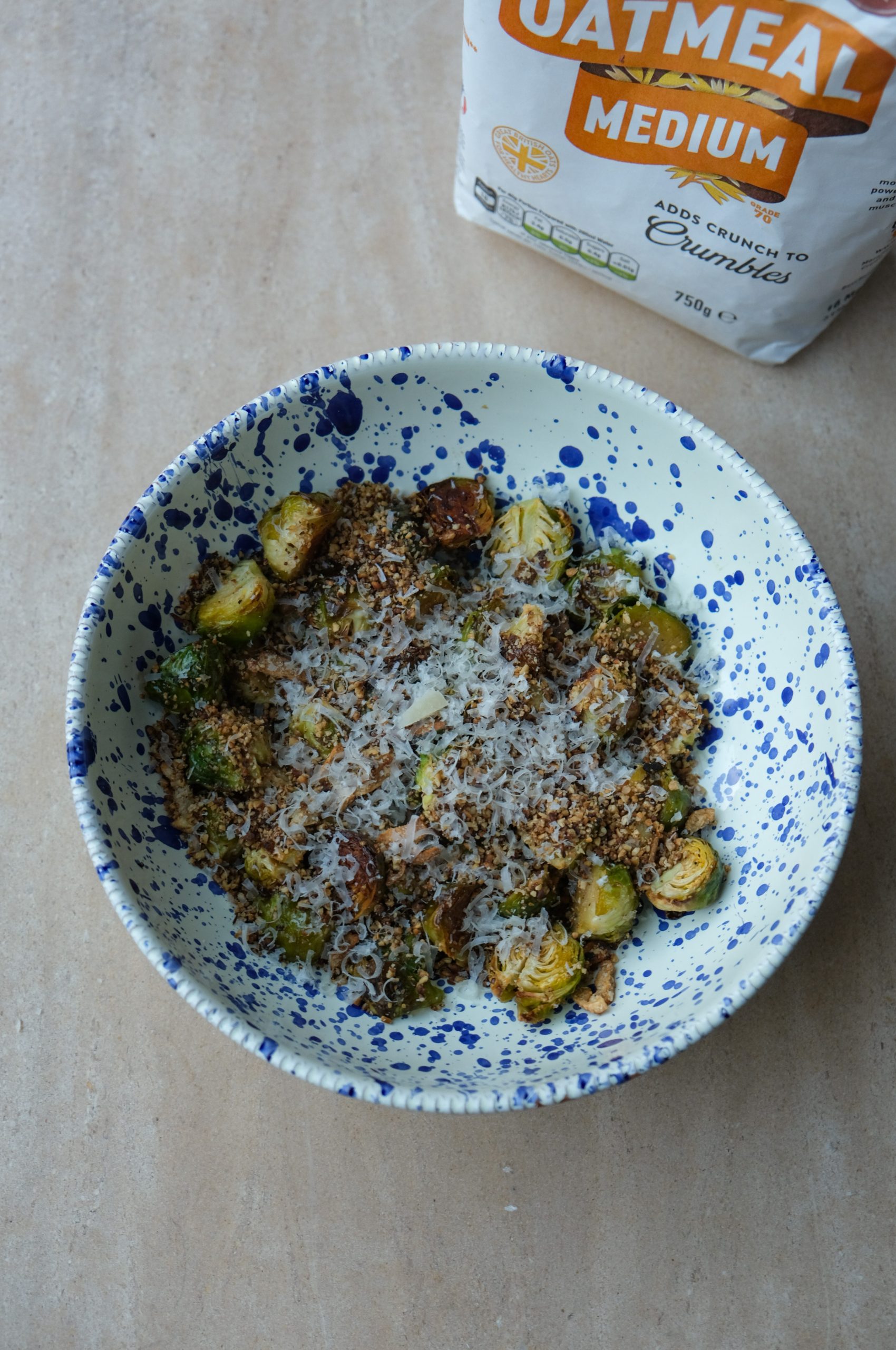Honey Roasted Sprouts with Garlic Crumbs – Mornflake - Mighty Oats