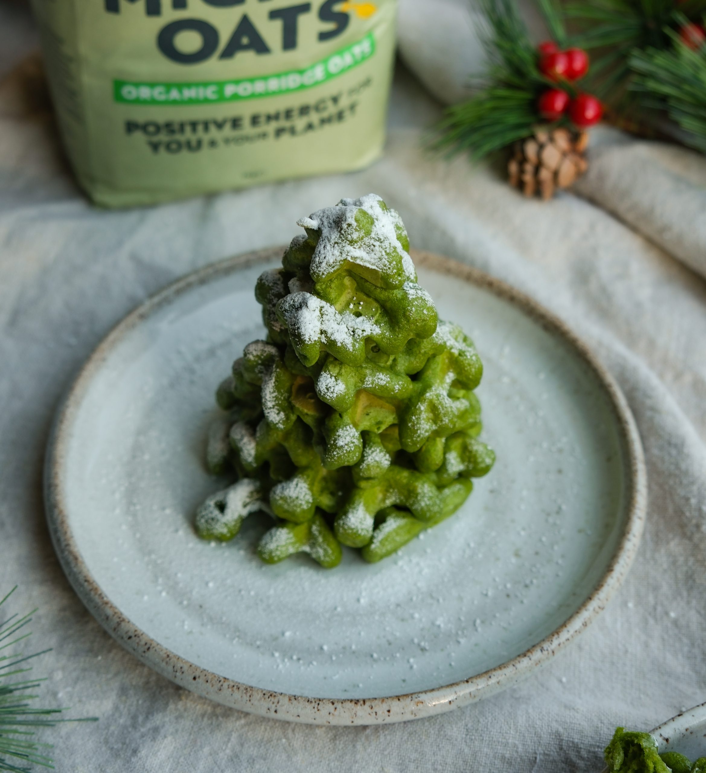 Christmas Tree Waffles – Mornflake
